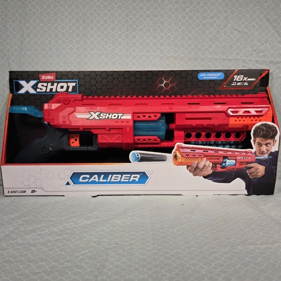 Zuru | Toys | Zuru Xshot Caliber Toy Blaster Red And Blue | Poshmark